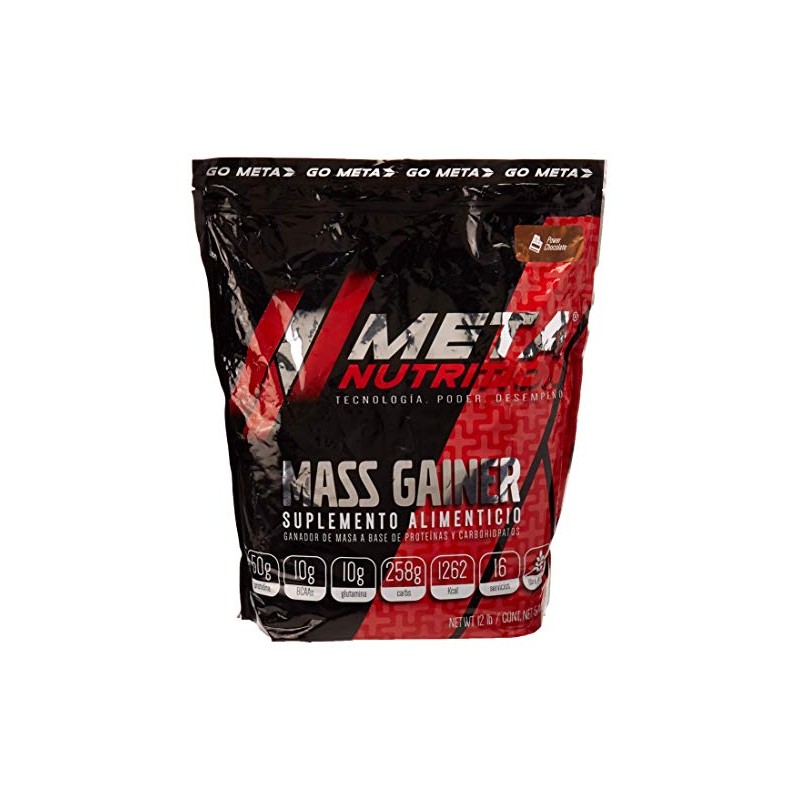 MASS GAINER 12 LBS META NUTRITION - SuplementosMonterrey